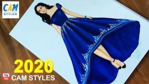 30 Easy Dress Drawing Ideas - How to Draw a Dress