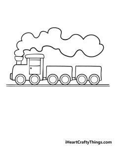 25 Easy Train Drawing Ideas - How to Draw a Train