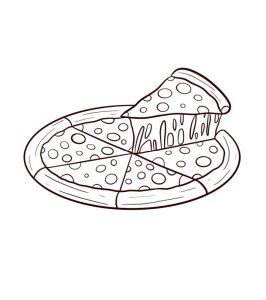 25 Free Pizza Coloring Pages for Kids and Adults - Blitsy