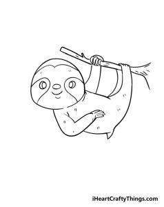 25 Easy Sloth Drawing Ideas - How to Draw a Sloth