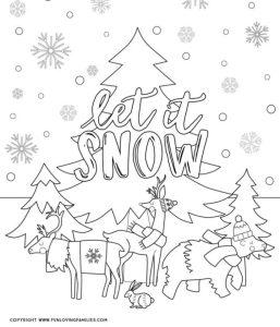 25 Free Winter Coloring Pages for Kids and Adults