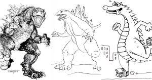 25 Free Godzilla Coloring Pages for Kids and Adults