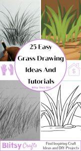 25 Easy Grass Drawing Ideas - How to Draw Grass - Blitsy