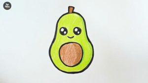 25 Easy Avocado Drawing Ideas - How to Draw