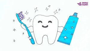 20 Easy Tooth Drawing Ideas - How to Draw a Tooth