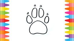 25 Easy Paw Print Drawing Ideas - How to Draw
