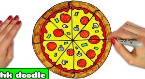 20 Easy Pizza Drawing Ideas - How to Draw a Pizza