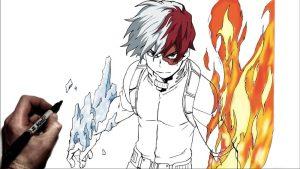 25 Easy Todoroki Drawing Ideas - How to Draw Todoroki