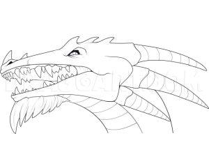 25 Easy Dragon Head Drawing Ideas - How to Draw