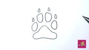 25 Easy Paw Print Drawing Ideas - How to Draw