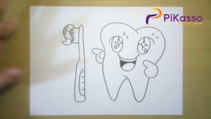 20 Easy Tooth Drawing Ideas - How to Draw a Tooth