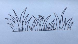 25 Easy Grass Drawing Ideas - How to Draw Grass - Blitsy