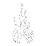 25 Easy Flames Drawing Ideas - How to Draw Flames