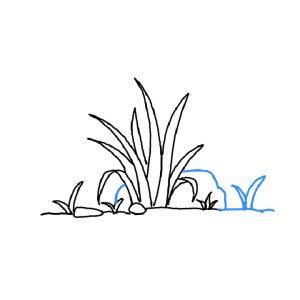 25 Easy Grass Drawing Ideas - How to Draw Grass - Blitsy