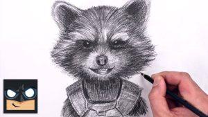 25 Easy Raccoon Drawing Ideas - How to Draw a Raccoon
