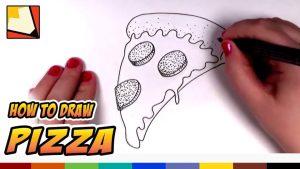 20 Easy Pizza Drawing Ideas - How to Draw a Pizza