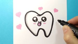 20 Easy Tooth Drawing Ideas - How to Draw a Tooth
