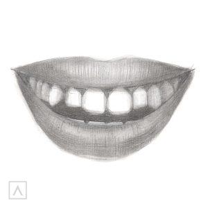 25 Easy Smile Drawing Ideas - Smile Drawing Reference