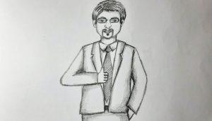 20 Easy Suit Drawing Ideas - How to Draw a Suit