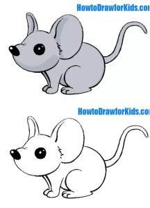 25 Easy Mouse Drawing Ideas - How to Draw a Mouse