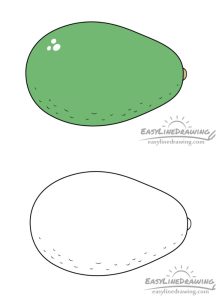 25 Easy Avocado Drawing Ideas - How to Draw