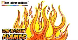 25 Easy Flames Drawing Ideas - How to Draw Flames