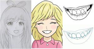 25 Easy Smile Drawing Ideas - Smile Drawing Reference