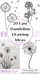 20 Easy Dandelion Drawing Ideas - How to Draw