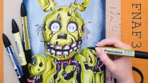 20 Easy Springtrap Drawing Ideas - How to Draw Springtrap