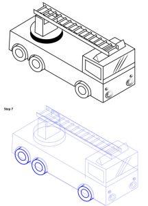 25 Easy Fire Truck Drawing Ideas - How to Draw