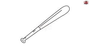 25 Easy Baseball Bat Drawing Ideas - How to Draw