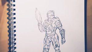 20 Master Chief Drawing Ideas - Draw Master Chief Halo