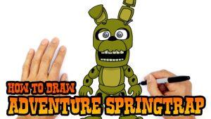 20 Easy Springtrap Drawing Ideas - How to Draw Springtrap