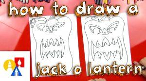 25 Easy Jack O Lantern Drawing Ideas - How to Draw