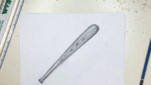 25 Easy Baseball Bat Drawing Ideas - How to Draw