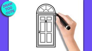 25 Easy Door Drawing Ideas - How to Draw a Door
