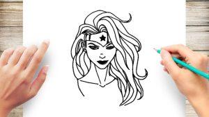 25 Easy Wonder Woman Drawing Ideas - How to Draw
