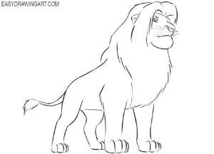 25 Easy Simba Drawing Ideas - How to Draw Simba
