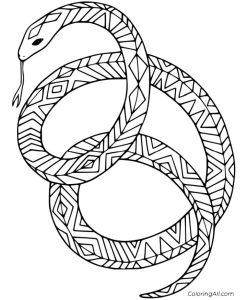 25 Free Snake Coloring Pages for Kids and Adults