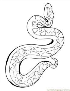 25 Free Snake Coloring Pages for Kids and Adults