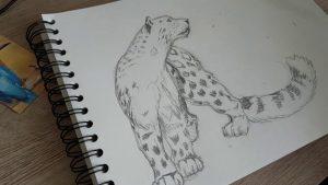 25 Easy Snow Leopard Drawing Ideas - How to Draw