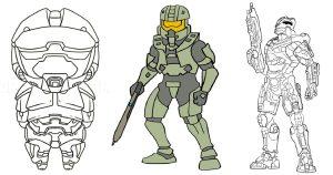 20 Master Chief Drawing Ideas - Draw Master Chief Halo