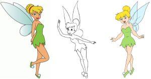 25 Easy Tinkerbell Drawing Ideas - How to Draw Tinkerbell
