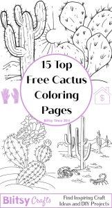 15 Free Cactus Coloring Pages for Kids and Adults