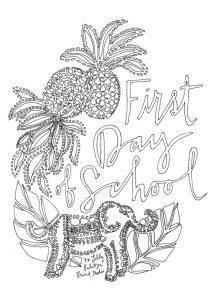 20 Free First Day of School Coloring Pages for Kids