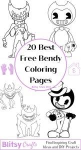 20 Free Bendy Coloring Pages for Kids and Adults