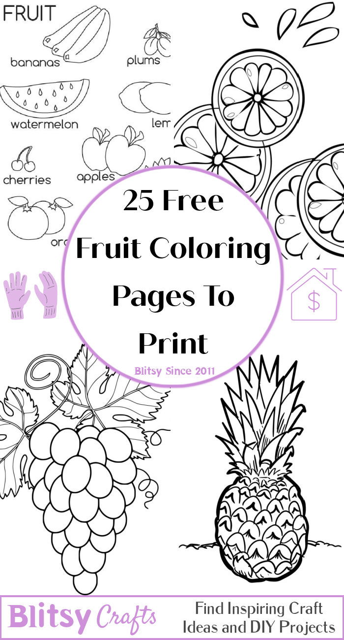 25 Free Fruit Coloring Pages For Kids And Adults 25 Free Fruit Coloring Pages For Kids And Adults