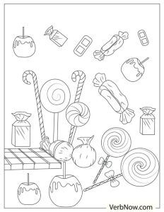 20 Free Candy Coloring Pages for Kids and Adults - Blitsy