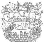 20 Free Dessert Coloring Pages for Kids and Adults - Blitsy