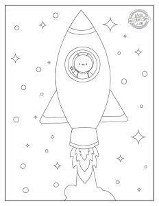15 Free Rocket Coloring Pages for Kids and Adults